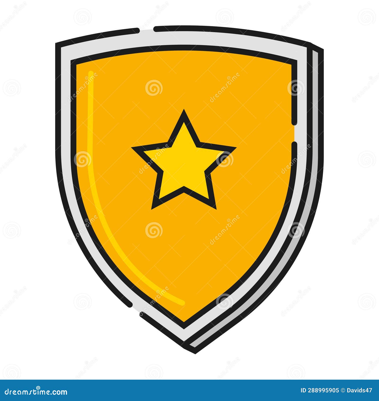 Isolated Colored Shield Gaming Icon Vector Stock Illustration ...