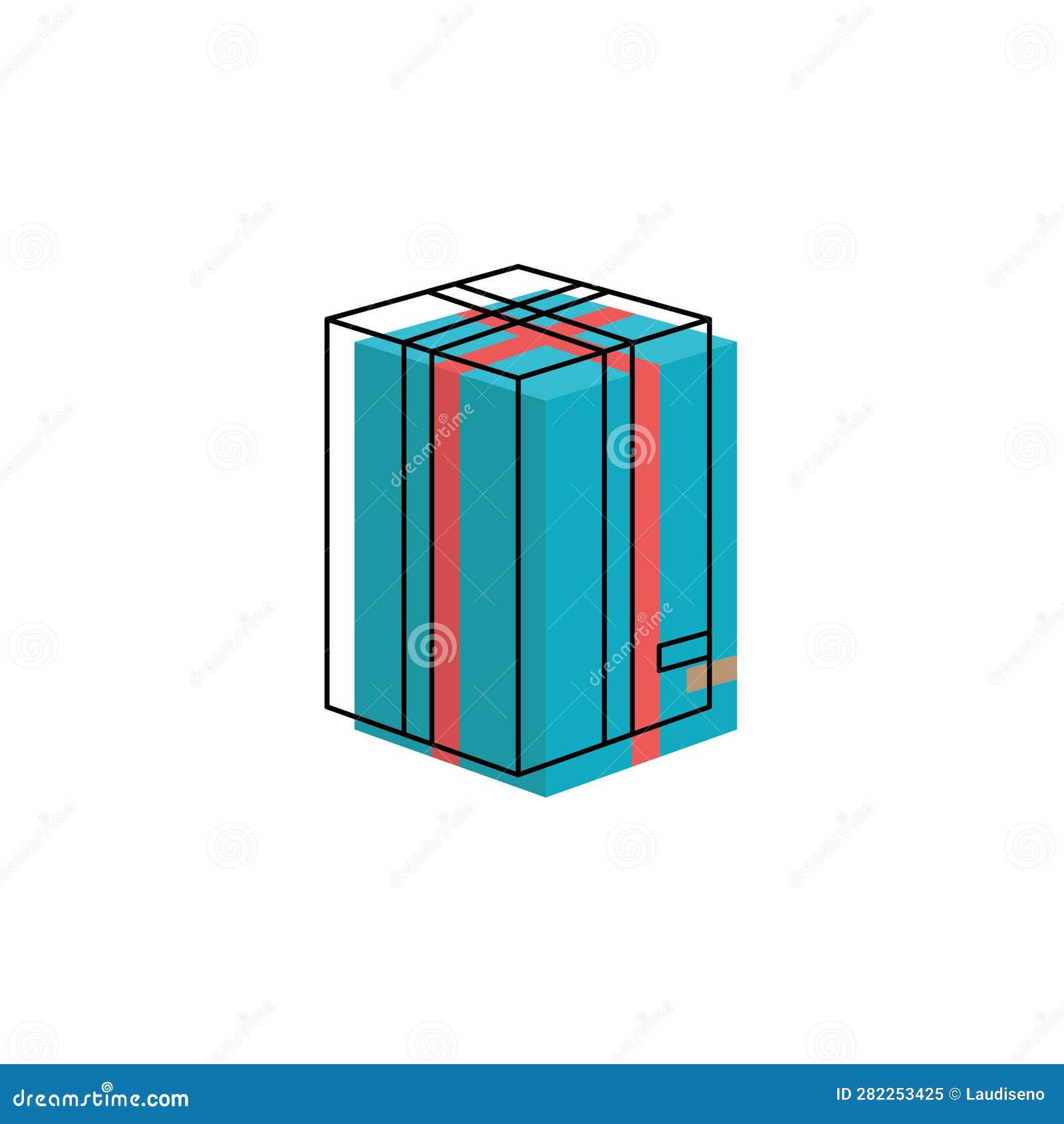 Isolated Colored Shopping Delivery Box Icon Vector Stock Vector ...