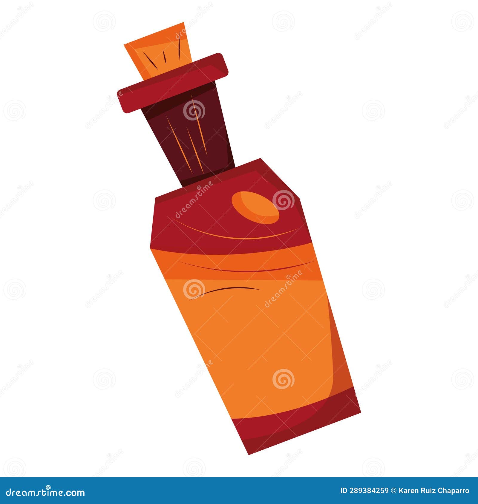 Isolated Colored Vintage Wine Bottle Icon Vector Stock Illustration ...