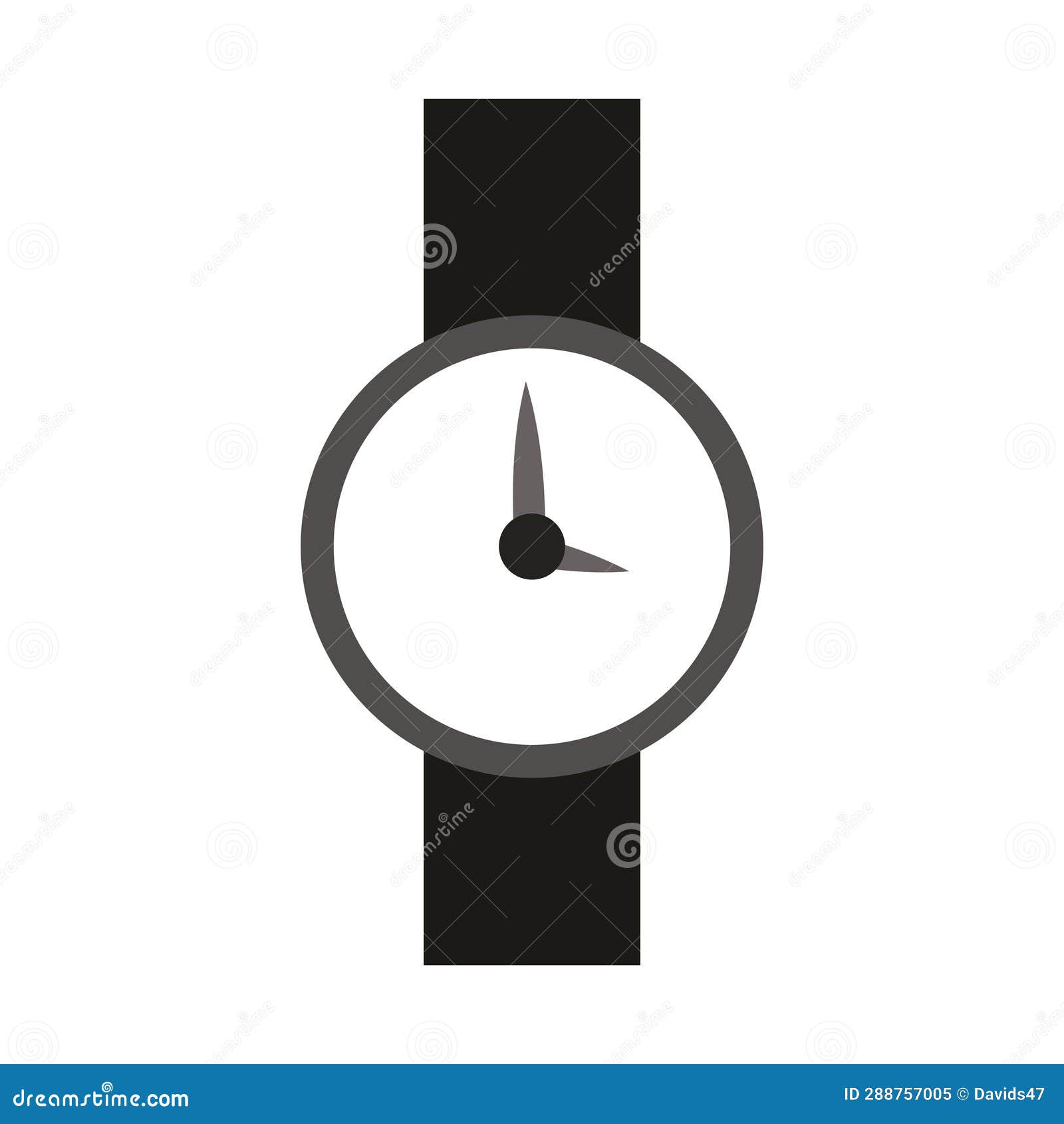 Isolated Colored Wrist Clock Icon Vector Stock Vector - Illustration of ...