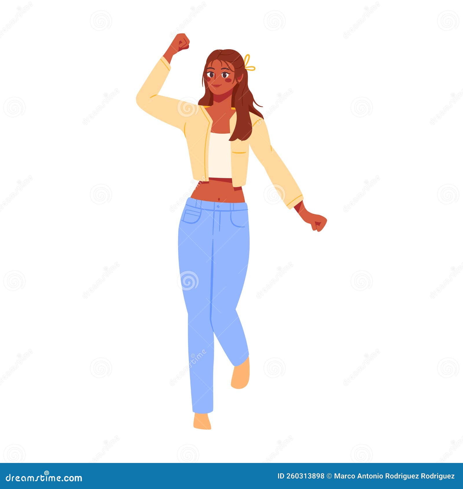 Isolated Colored Young Female Character Vector Stock Vector Illustration Of Adult Person