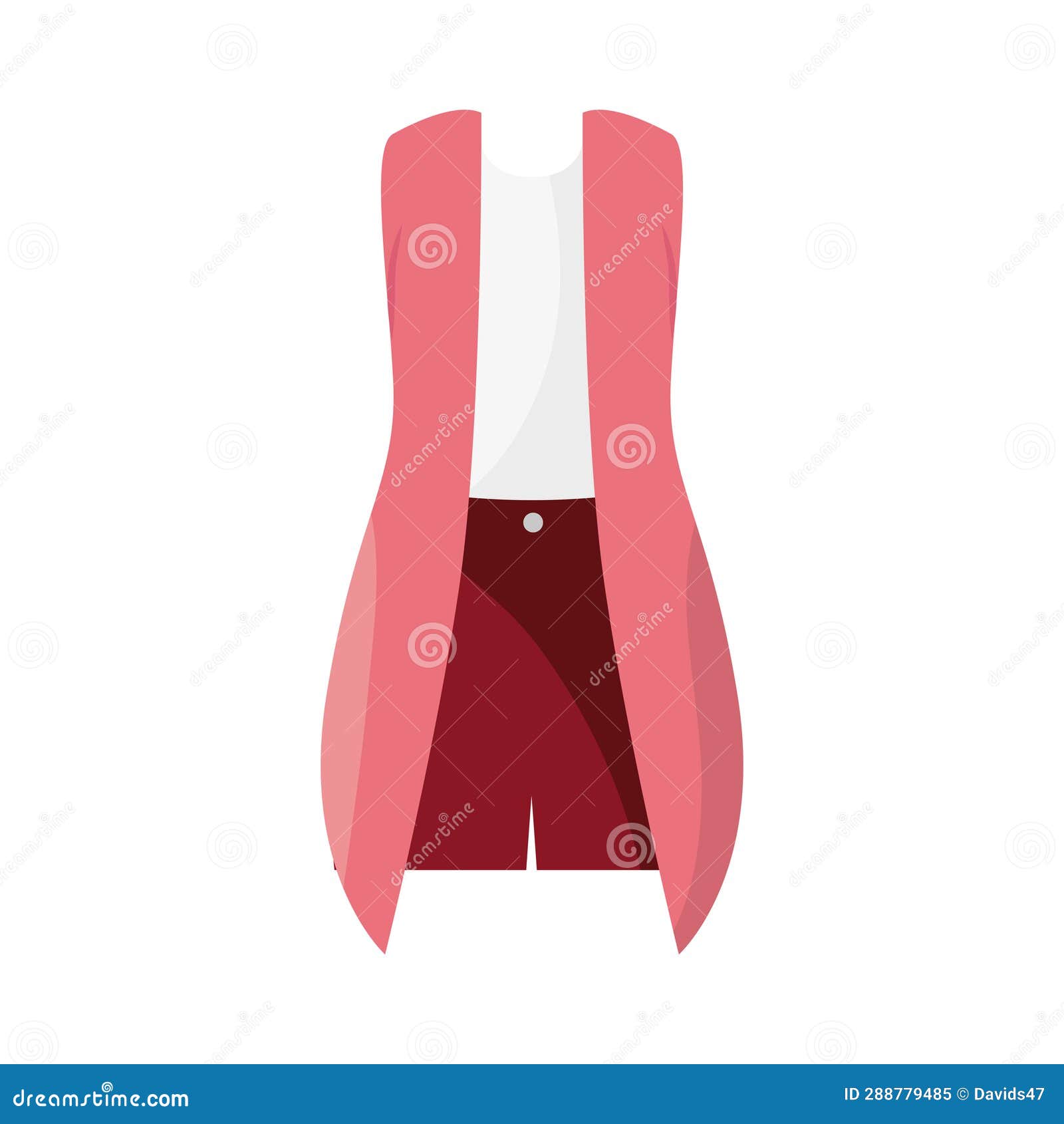 Isolated Colored Young Female Clothes Vector Stock Vector ...