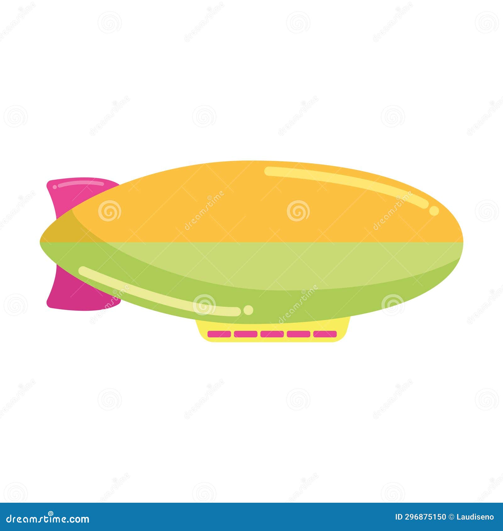 Isolated Colored Zeppelin Icon Vector Stock Vector - Illustration of ...