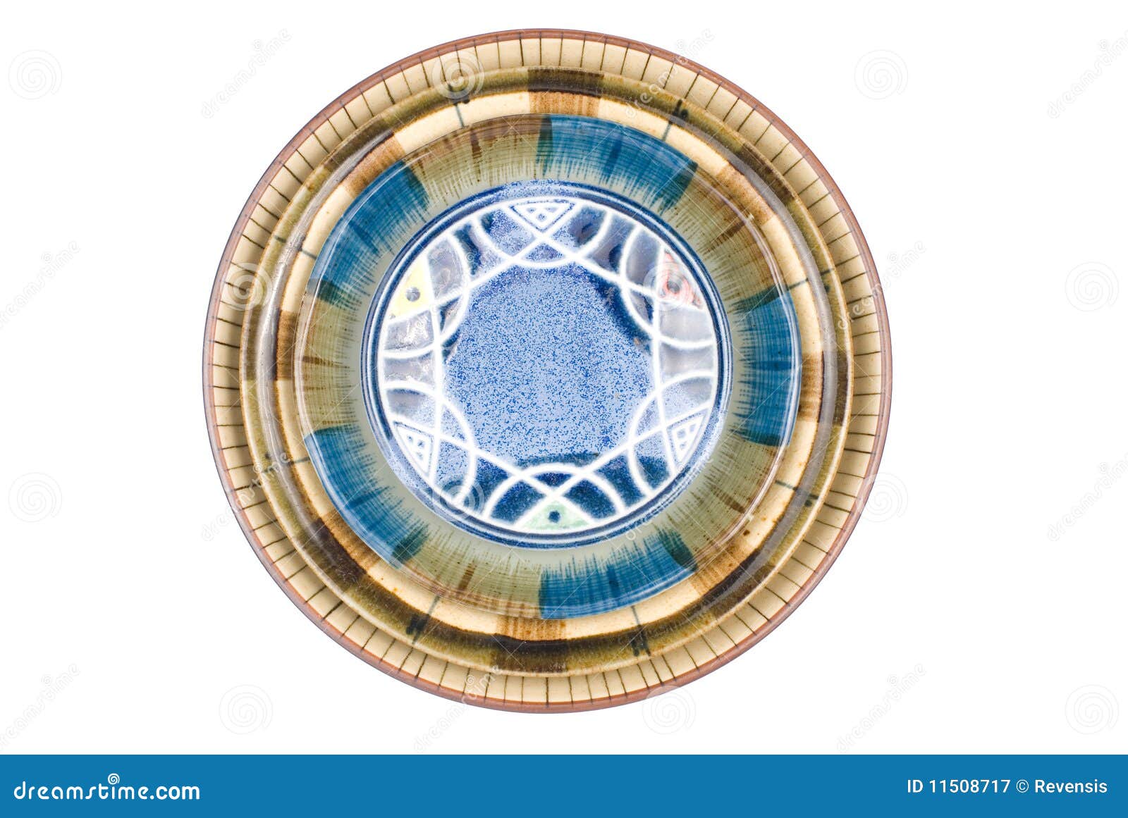 Isolated Colorful Dish on White Background Stock Image - Image of ...