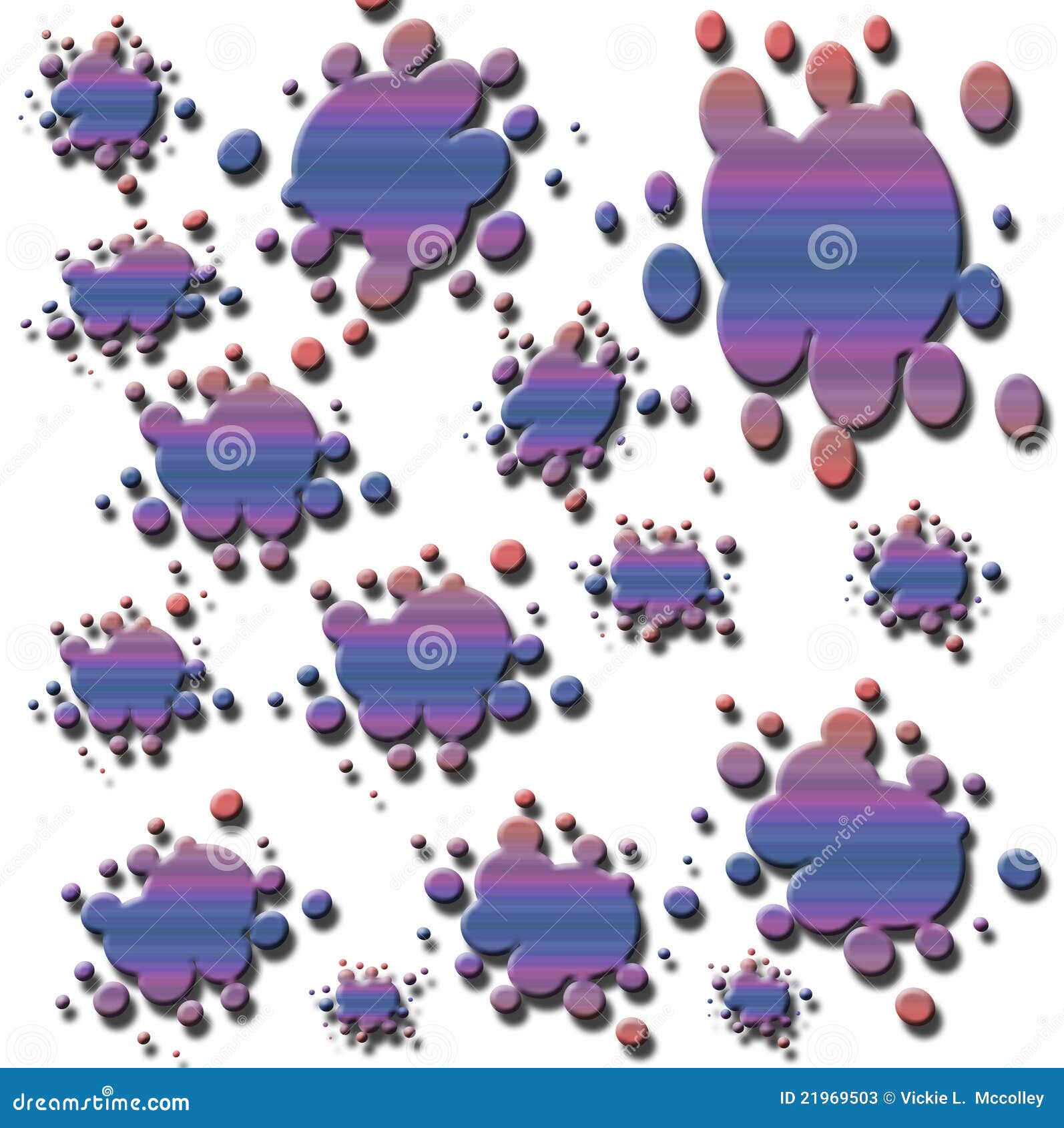 Isolated Colorful Splatter Droplets Stock Illustration - Illustration ...