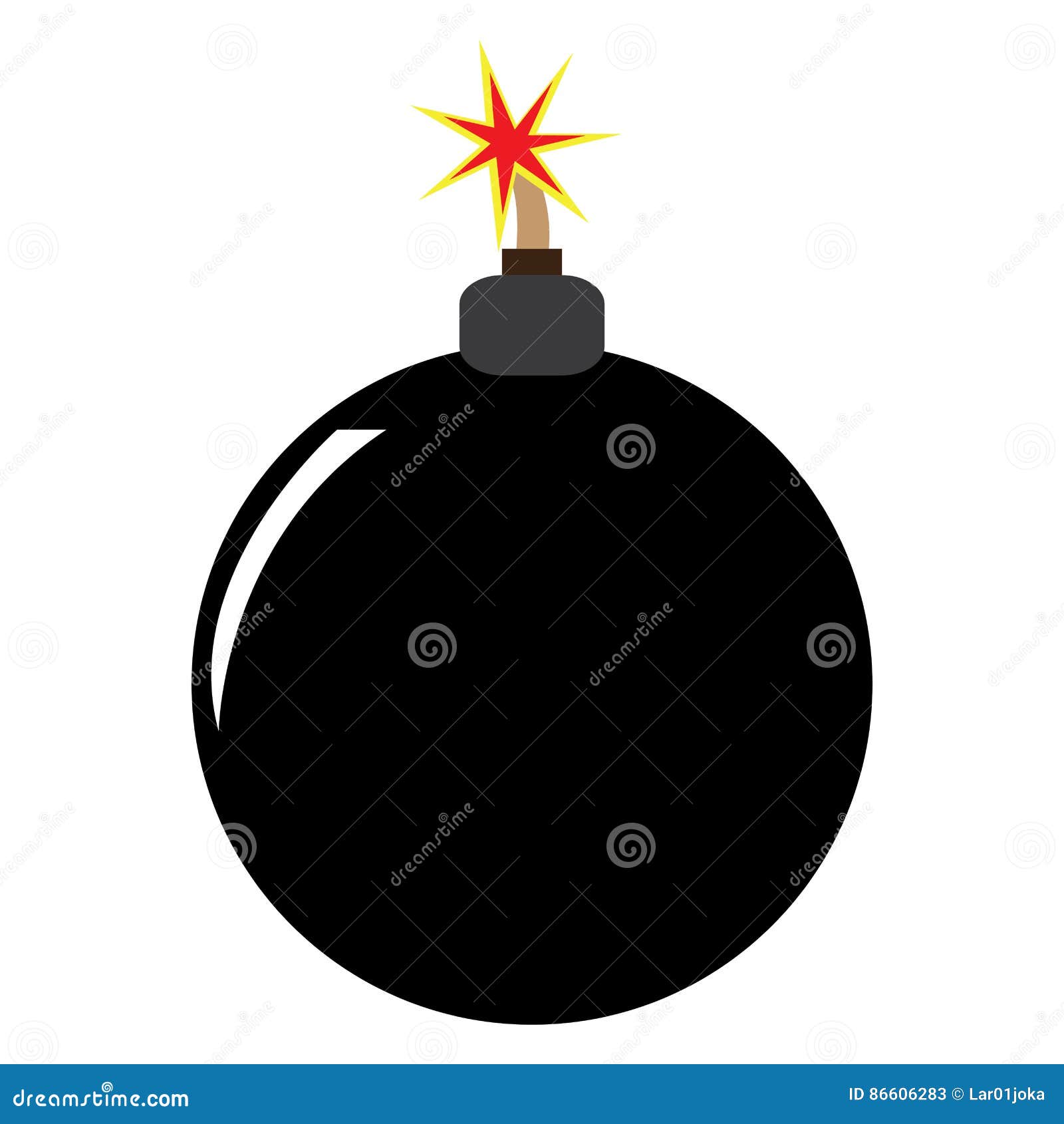 Isolated comic bomb stock vector. Illustration of graphic - 86606283