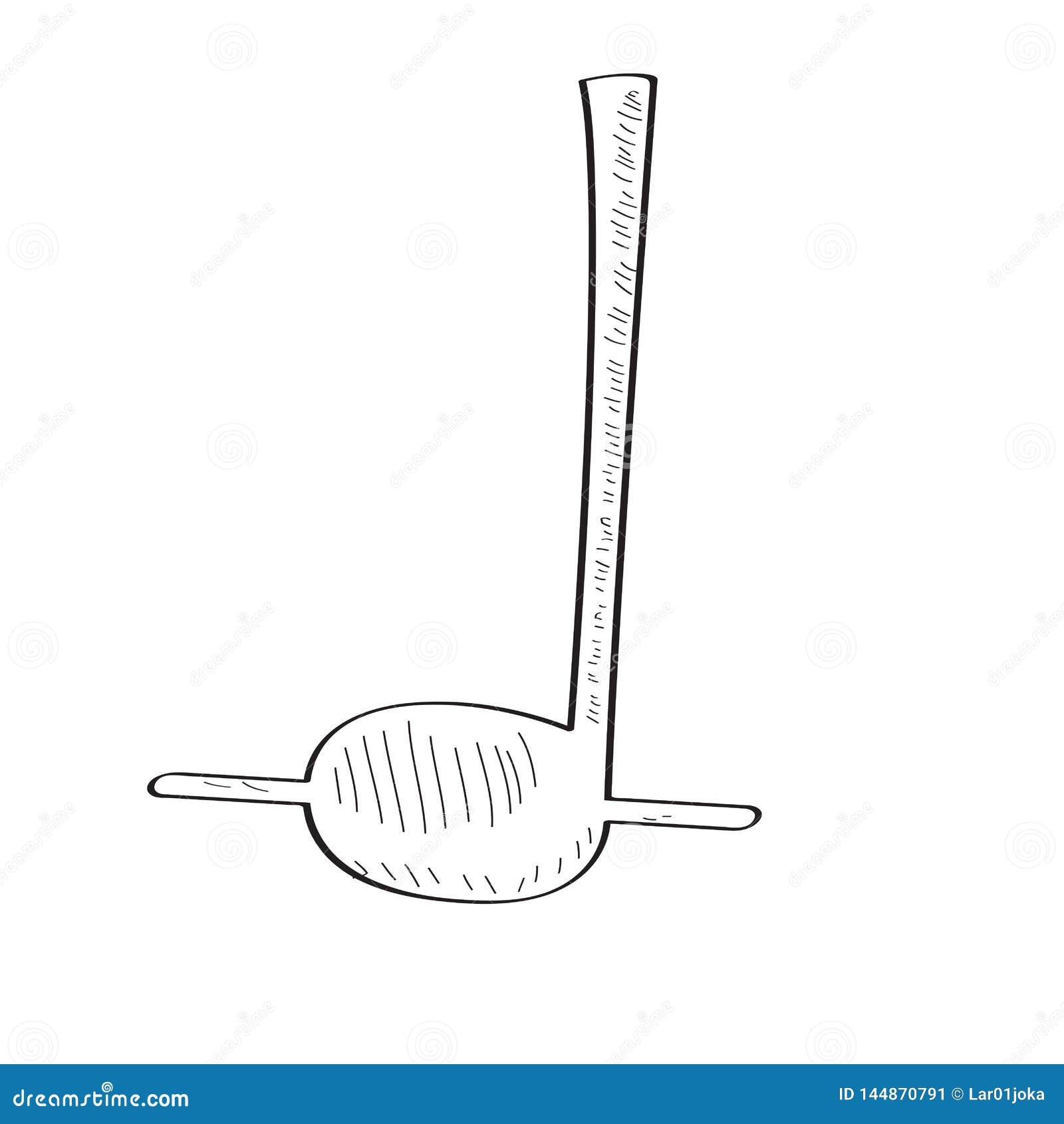 Isolated Comic Quarter Note Sketch Stock Vector - Illustration of note ...