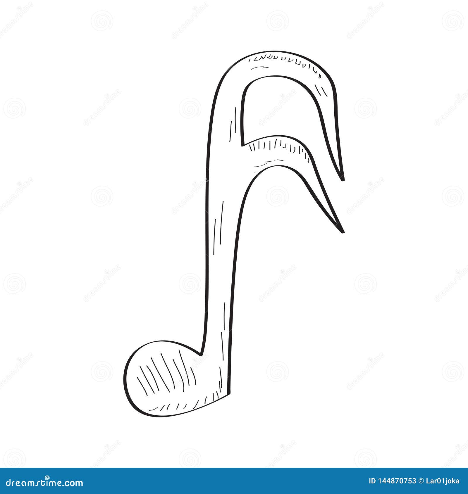 Draw A Sixteenth Note Royalty-Free Stock Photo | CartoonDealer.com ...