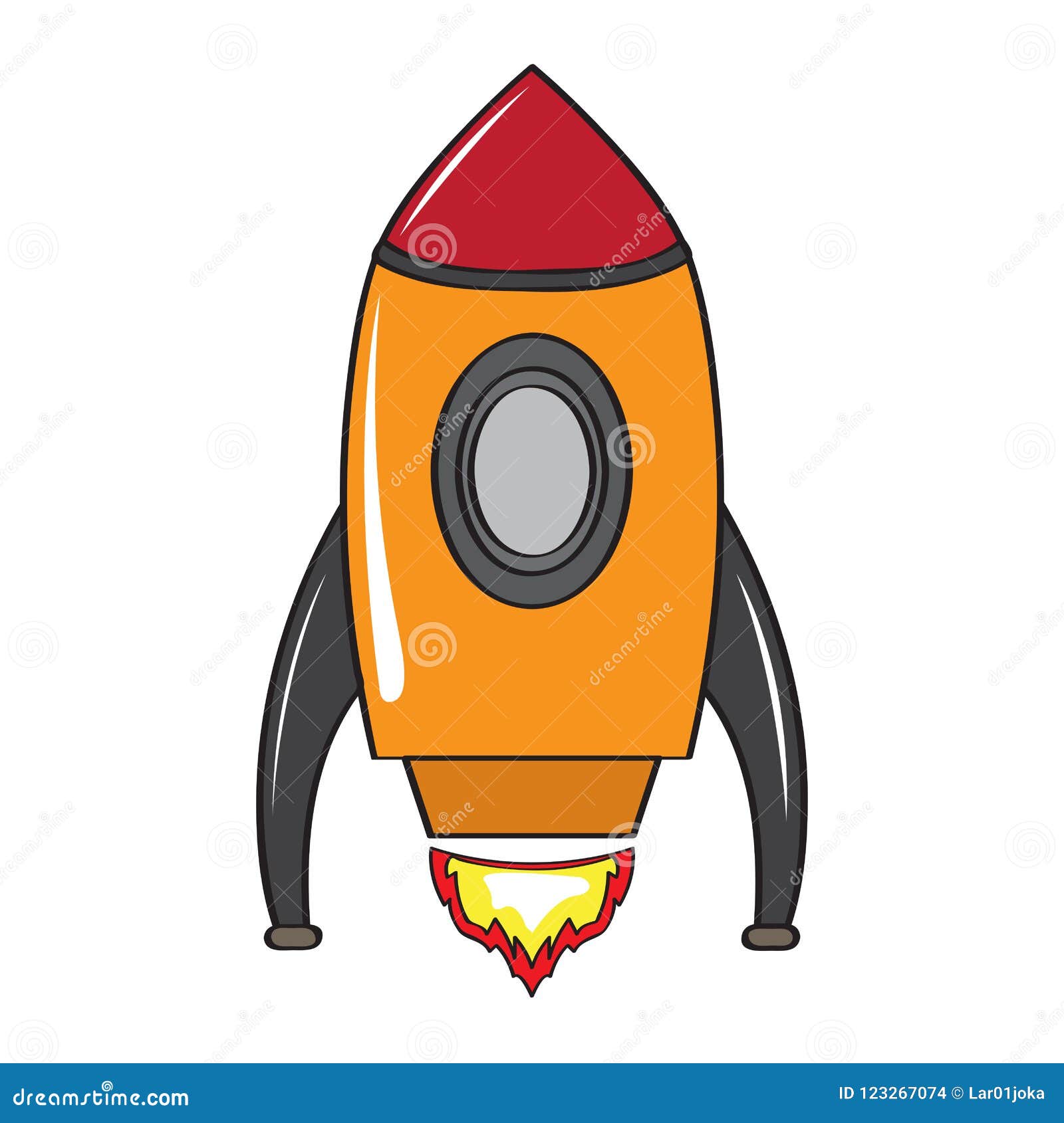 Comic Space Rocket Ship - Pixel Art Illustration Of Spaceship Blasting ...