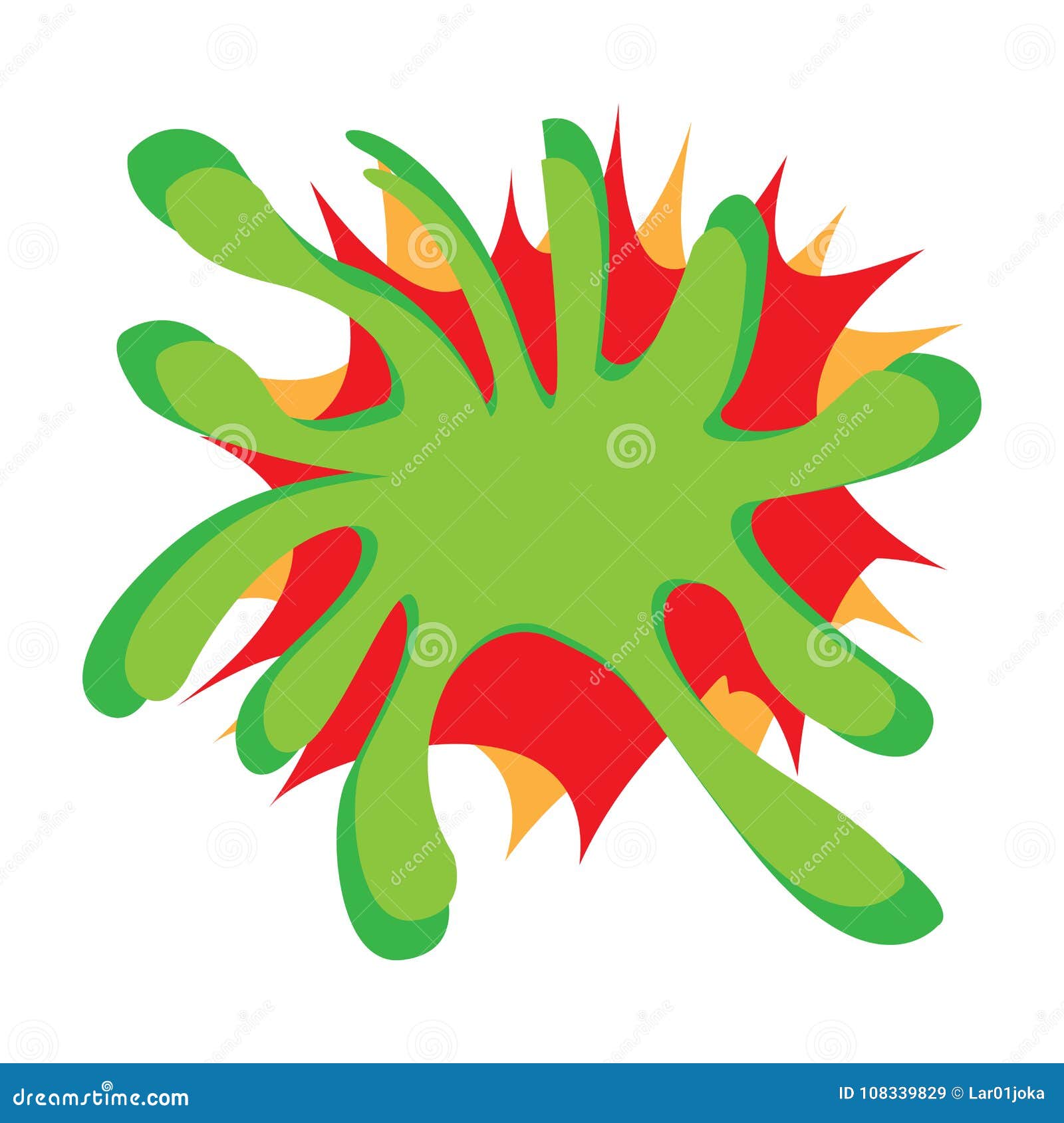 Isolated comic splash stock vector. Illustration of blast - 108339829