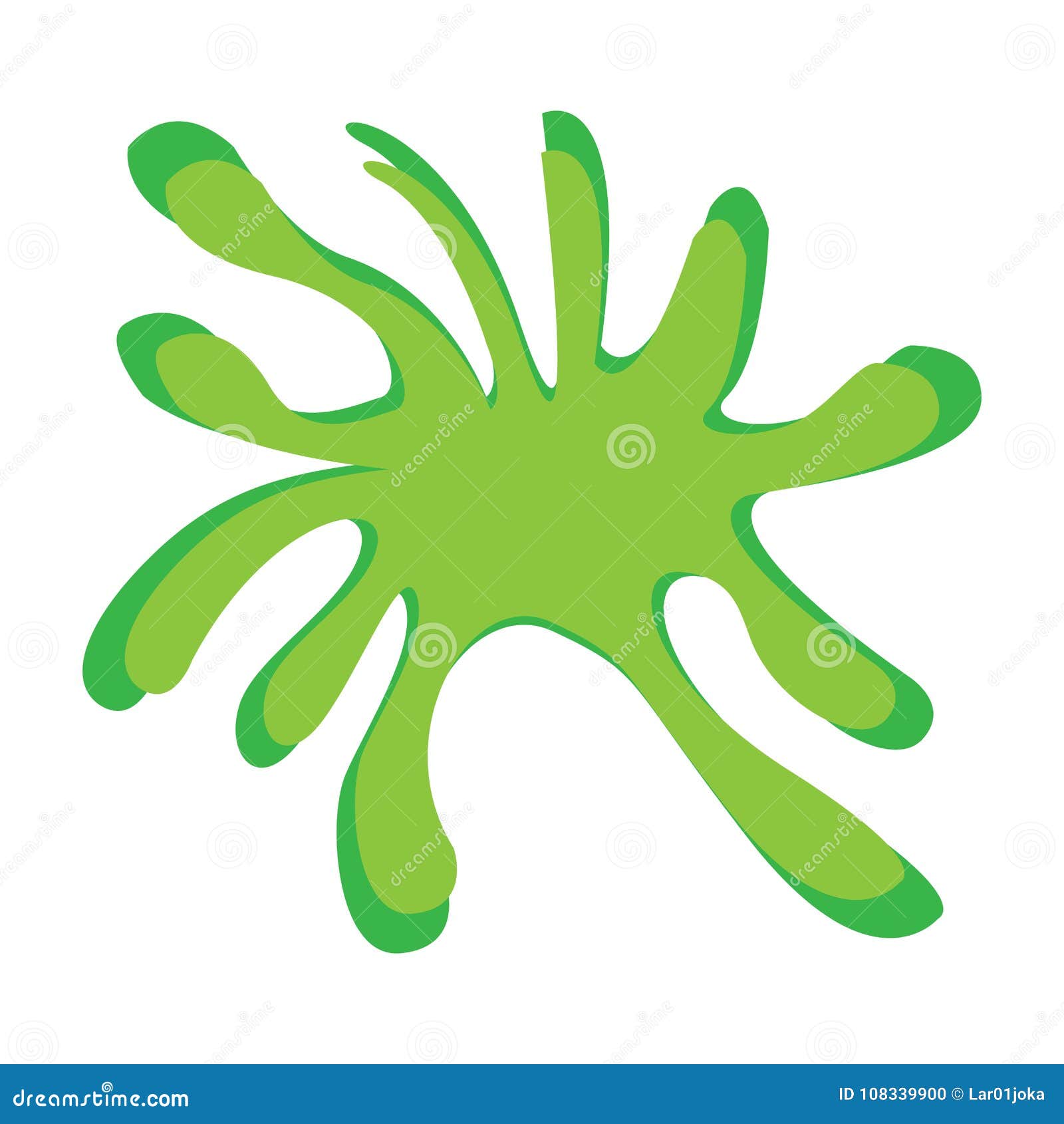 Isolated comic splash stock vector. Illustration of bubble - 108339900