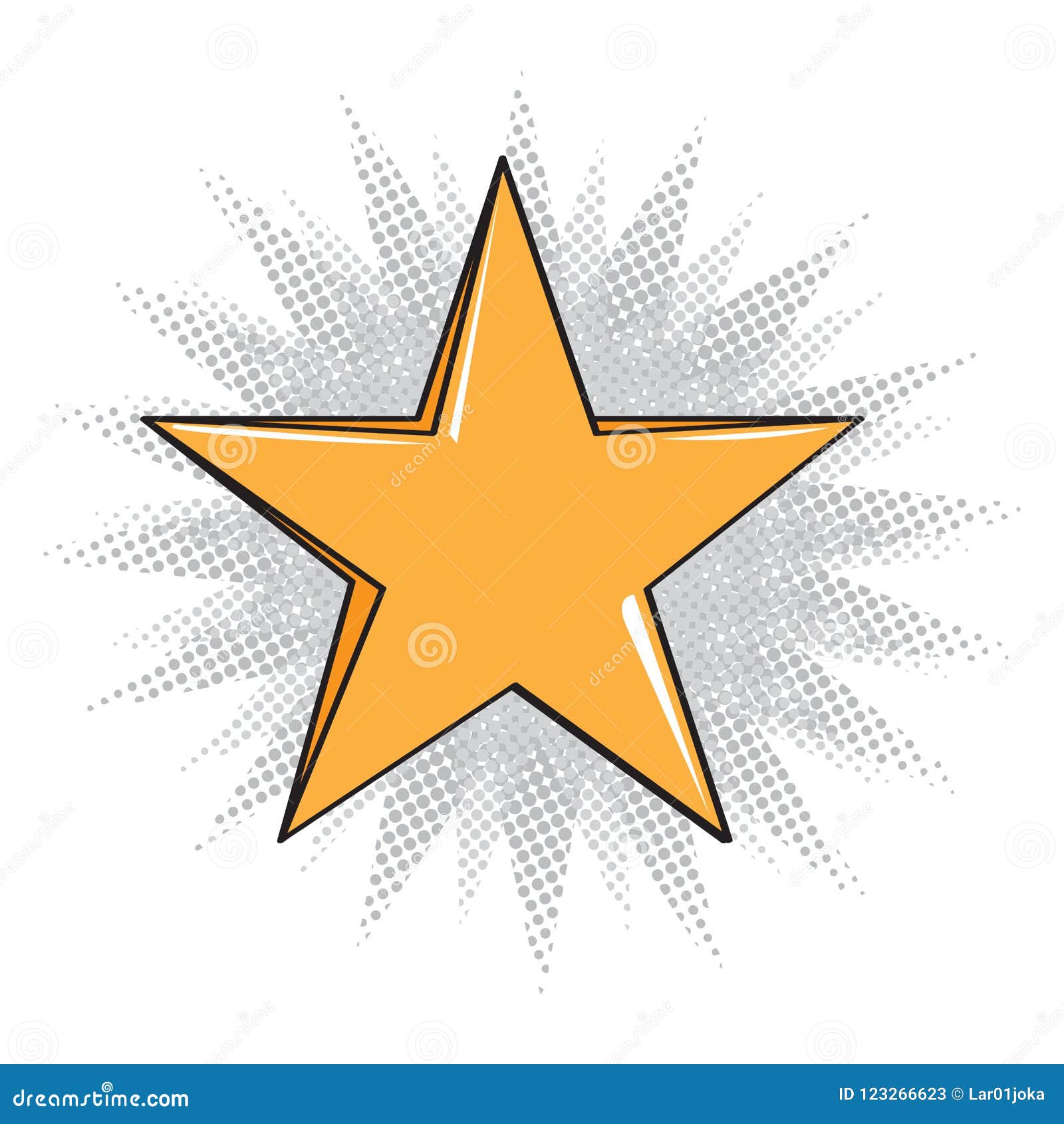 Isolated Comic Star Shape Icon Stock Vector - Illustration of clipart ...