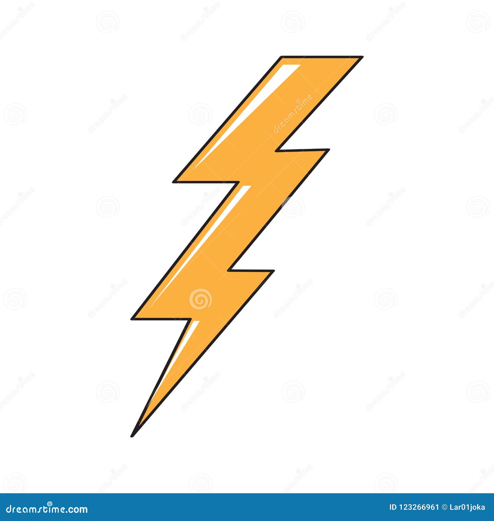 Comic Thunder Effect On White Background. Cartoon Lightning And Flash ...