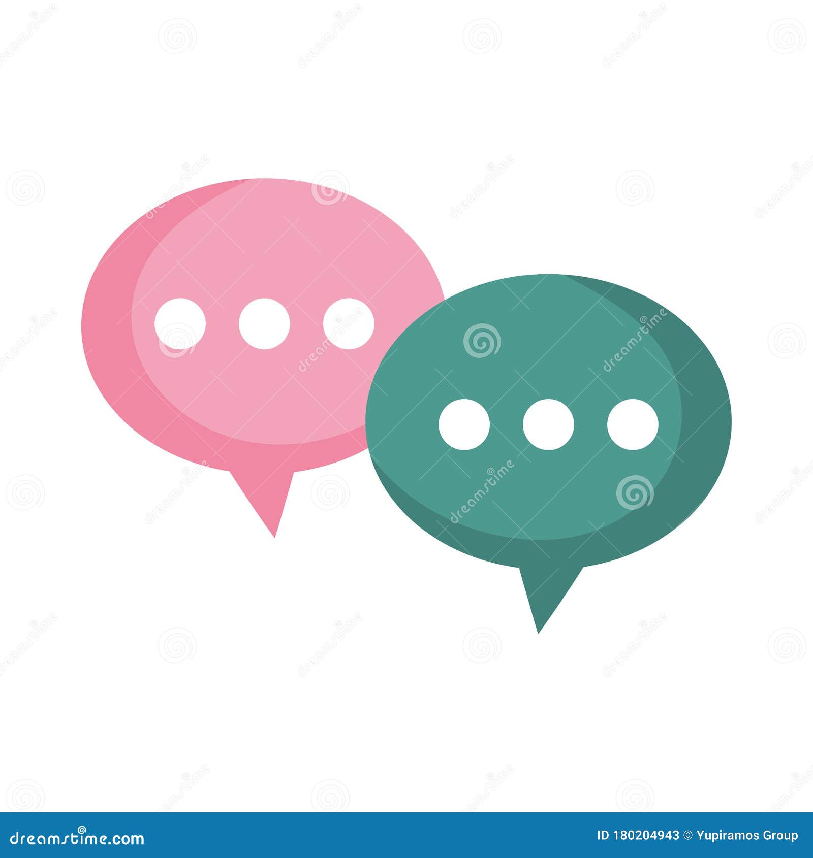 Isolated Communication Bubbles Vector Design Stock Vector ...