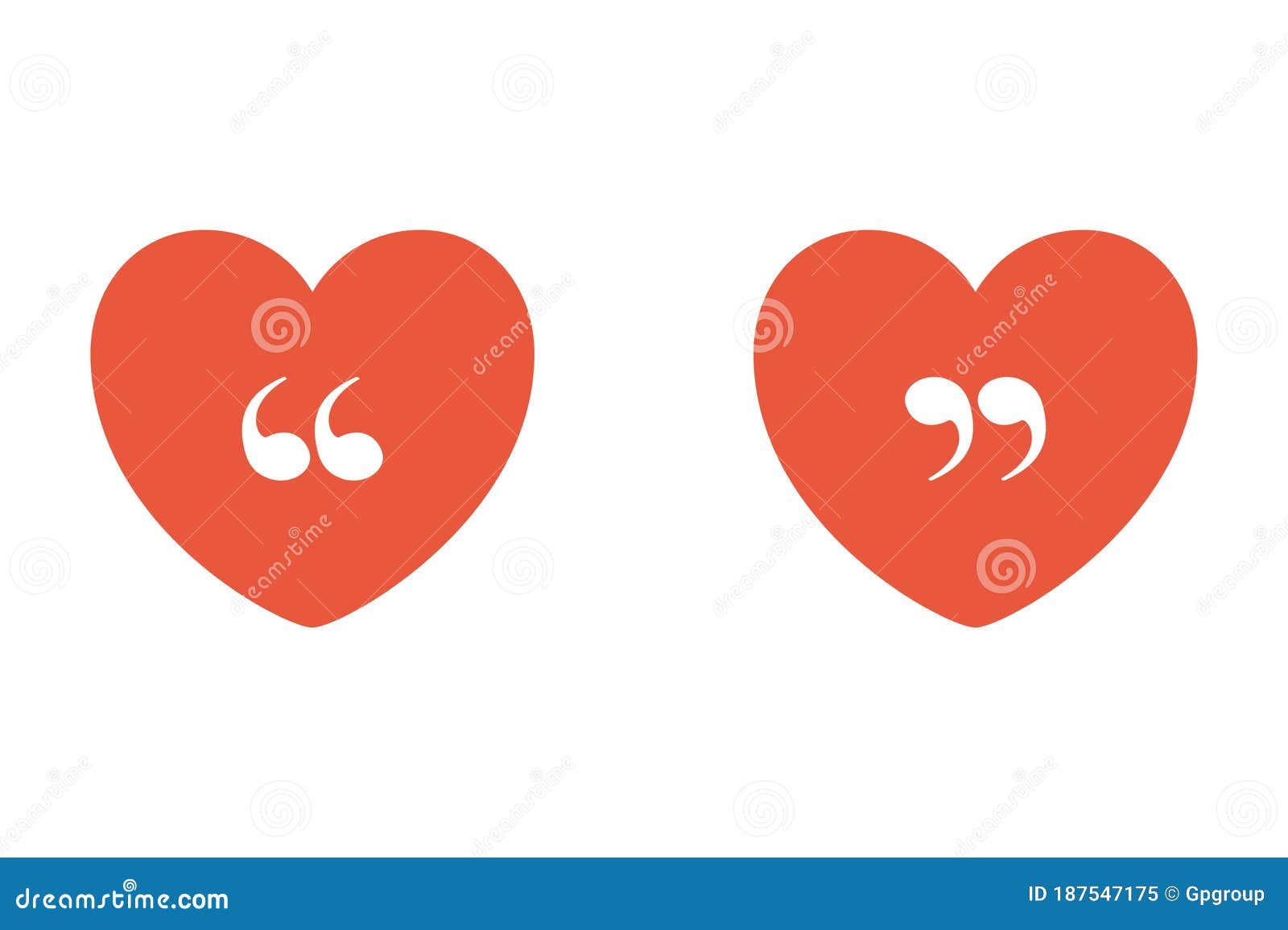 Isolated Communication Quotes Inside Hearts Vector Design Stock Vector ...