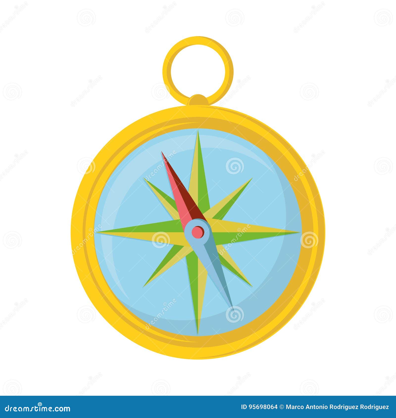 Isolated Compass Illustration Stock Illustration - Illustration of ...
