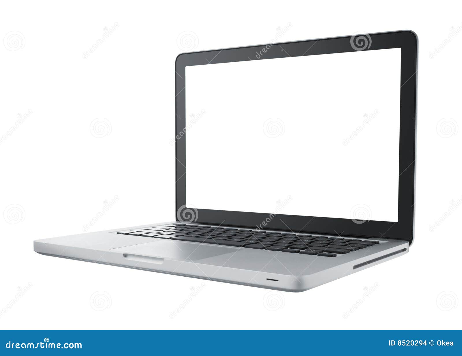 Isolated computer laptop stock photo. Image of keyboard - 8520294