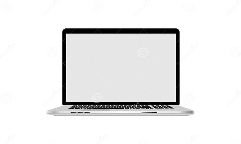 Isolated Computer Laptop. Technology Communication Stock Vector ...