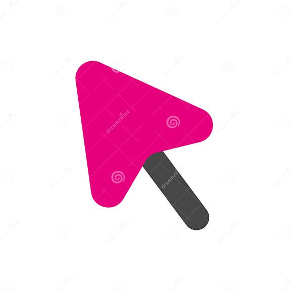 Isolated Computer Mouse Pointer Office Supply Icon Vector Stock Vector ...