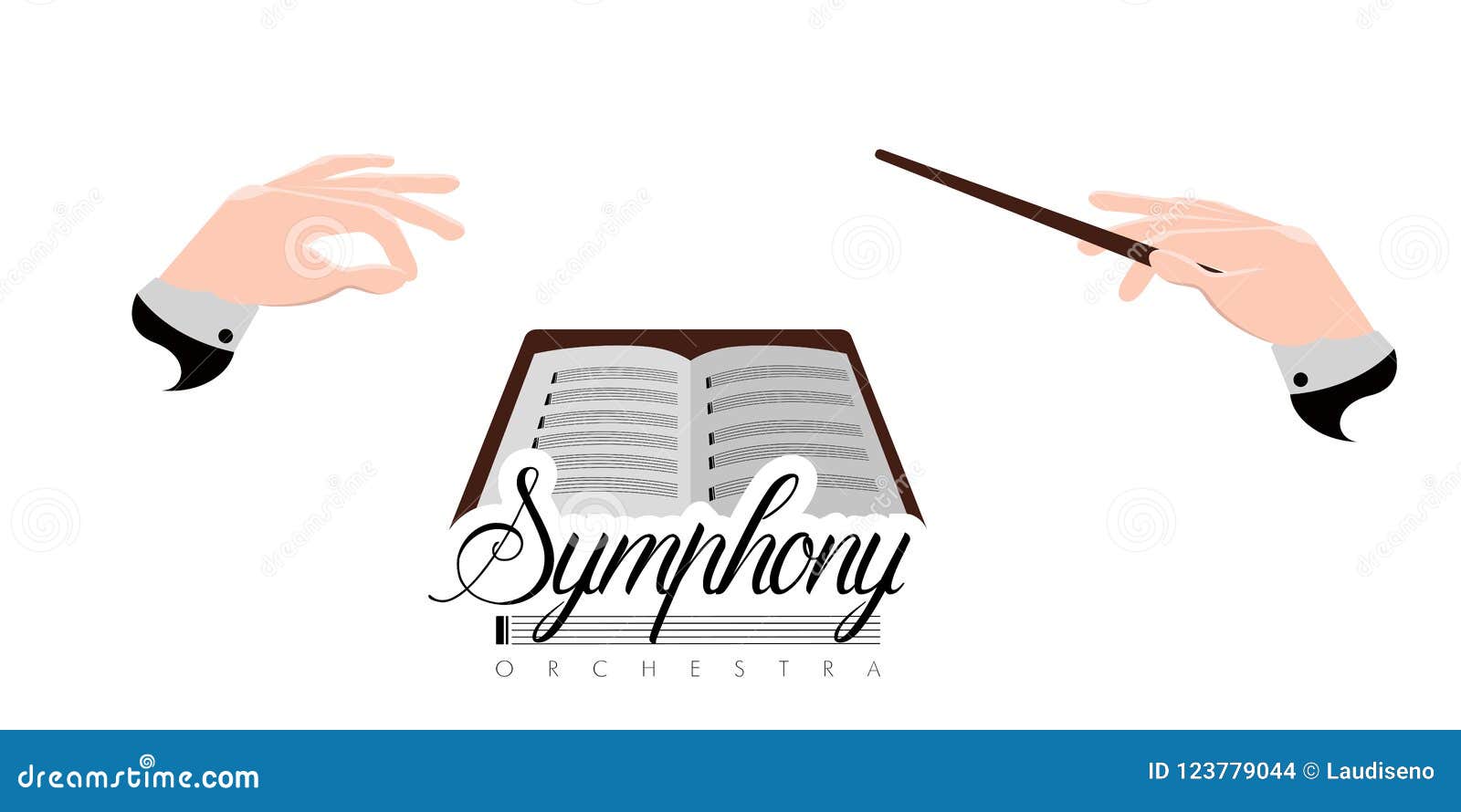 Conductor Hands Concept. Vector Illustration | CartoonDealer.com #77294662