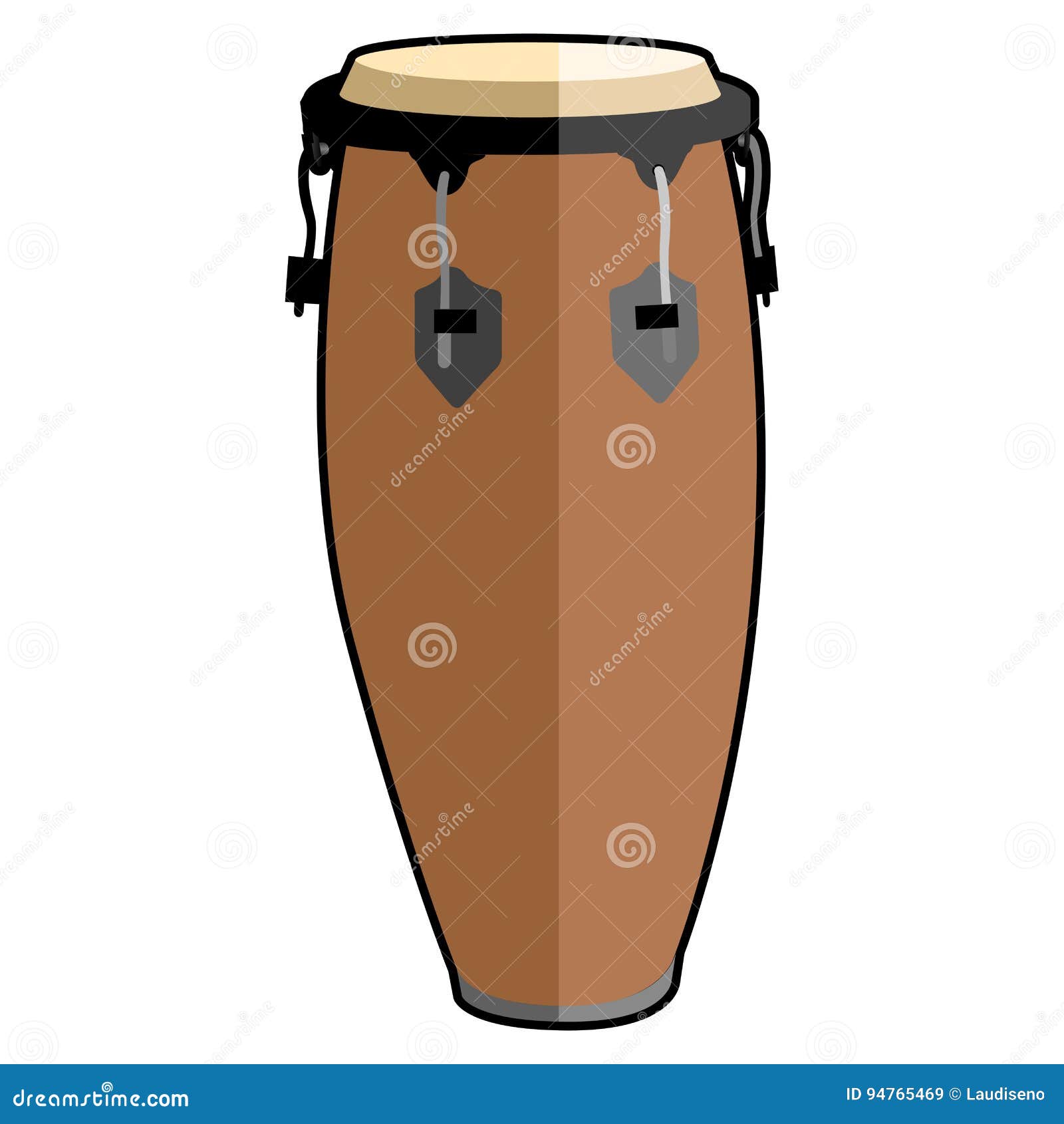 Isolated conga drum icon stock vector. Illustration of object - 94765469