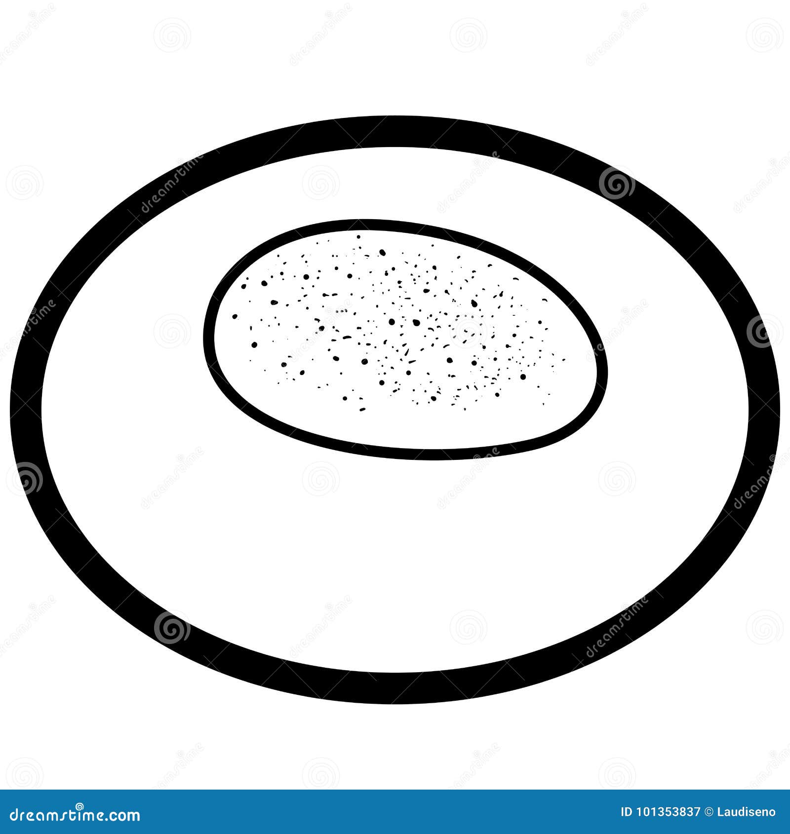 Isolated cookie outline stock vector. Illustration of icon - 101353837