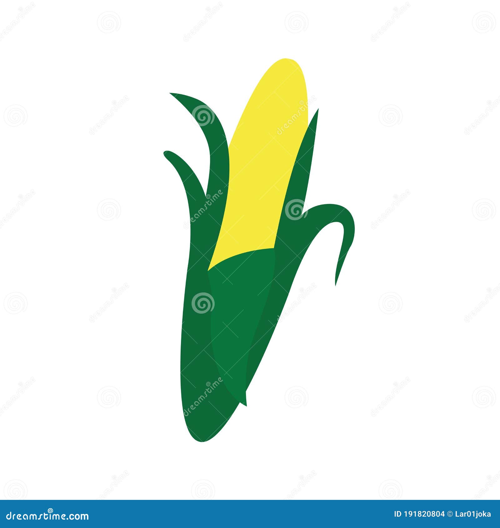 Isolated corn cob icon stock vector. Illustration of fresh - 191820804