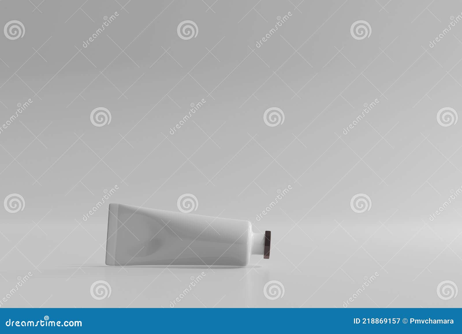 Isolated Cosmetic Tube 3D Rendering Stock Illustration - Illustration ...