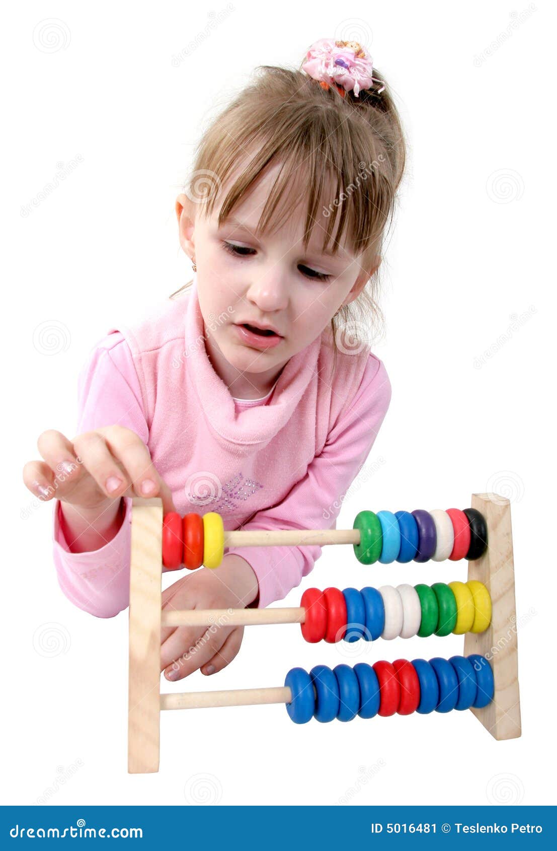 Isolated Counting Girl Stock Image Image Of Calculating 5016481