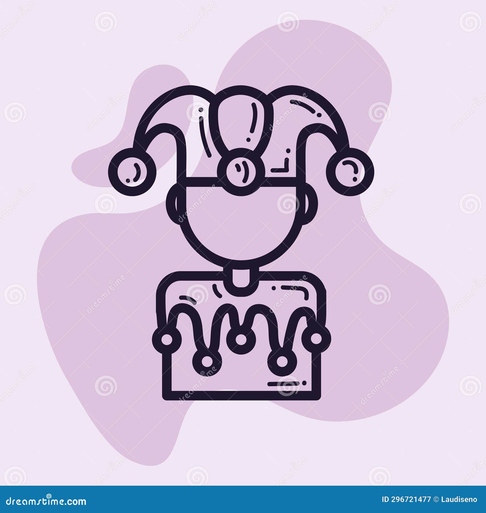 Isolated Court Buffoon Royalty Icon Vector Stock Illustration ...