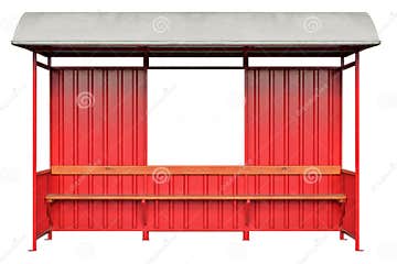 Isolated Covered Up Bus Station Stock Photo - Image of gray, covered ...