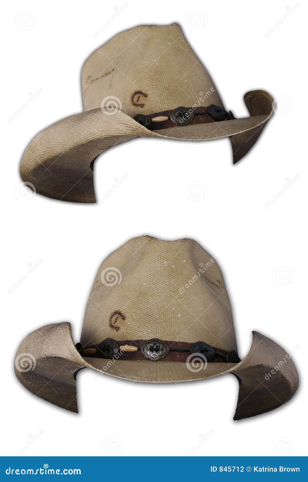 Isolated Cowboy Hats Stock Photography - Image: 845712