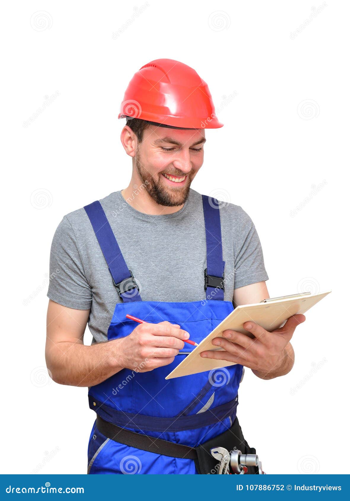 Isolated Craftsman Construction Worker Assembler Workmen - Friendly ...