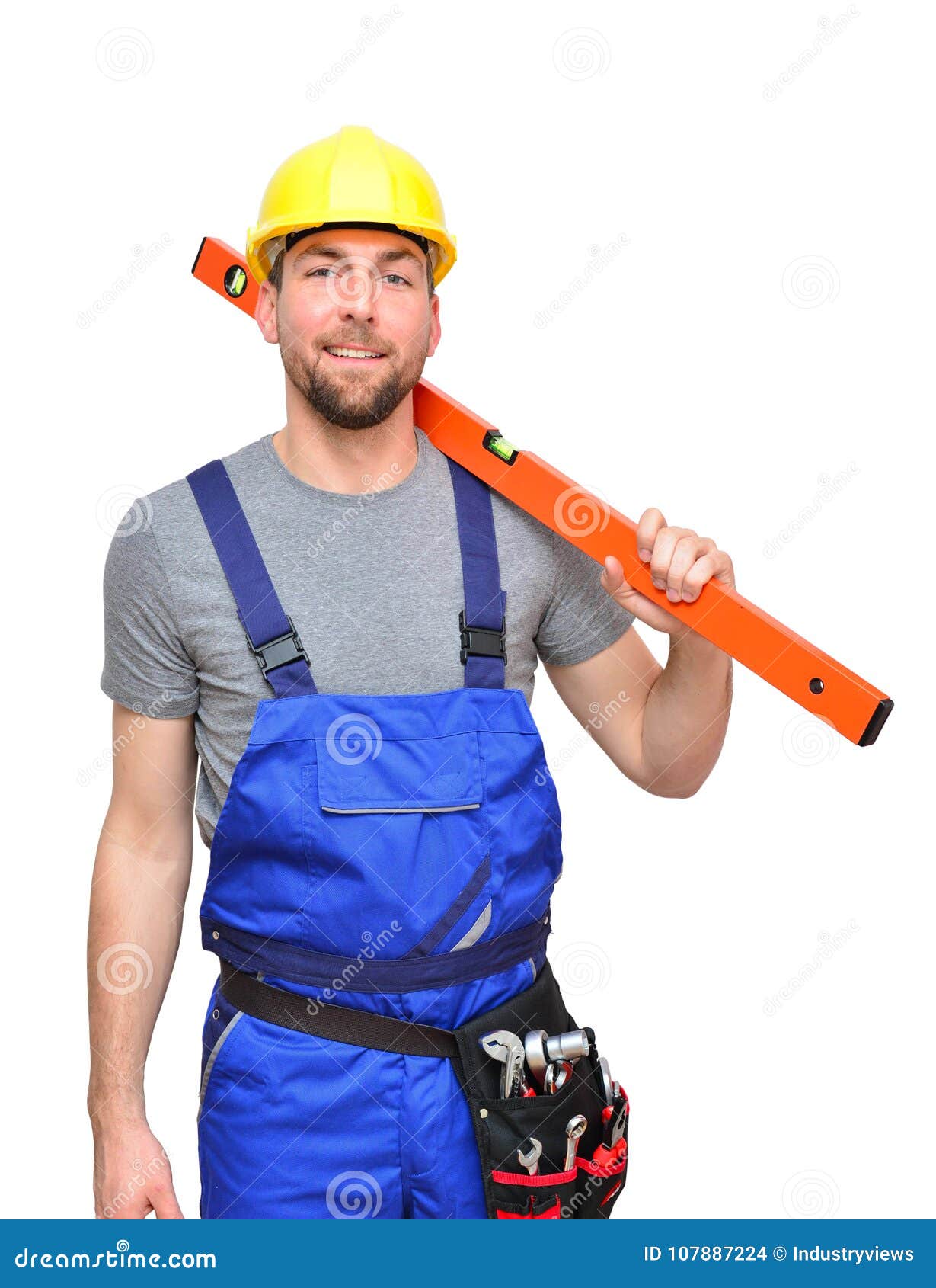 Isolated Craftsman Construction Worker Assembler Workmen - Friendly ...