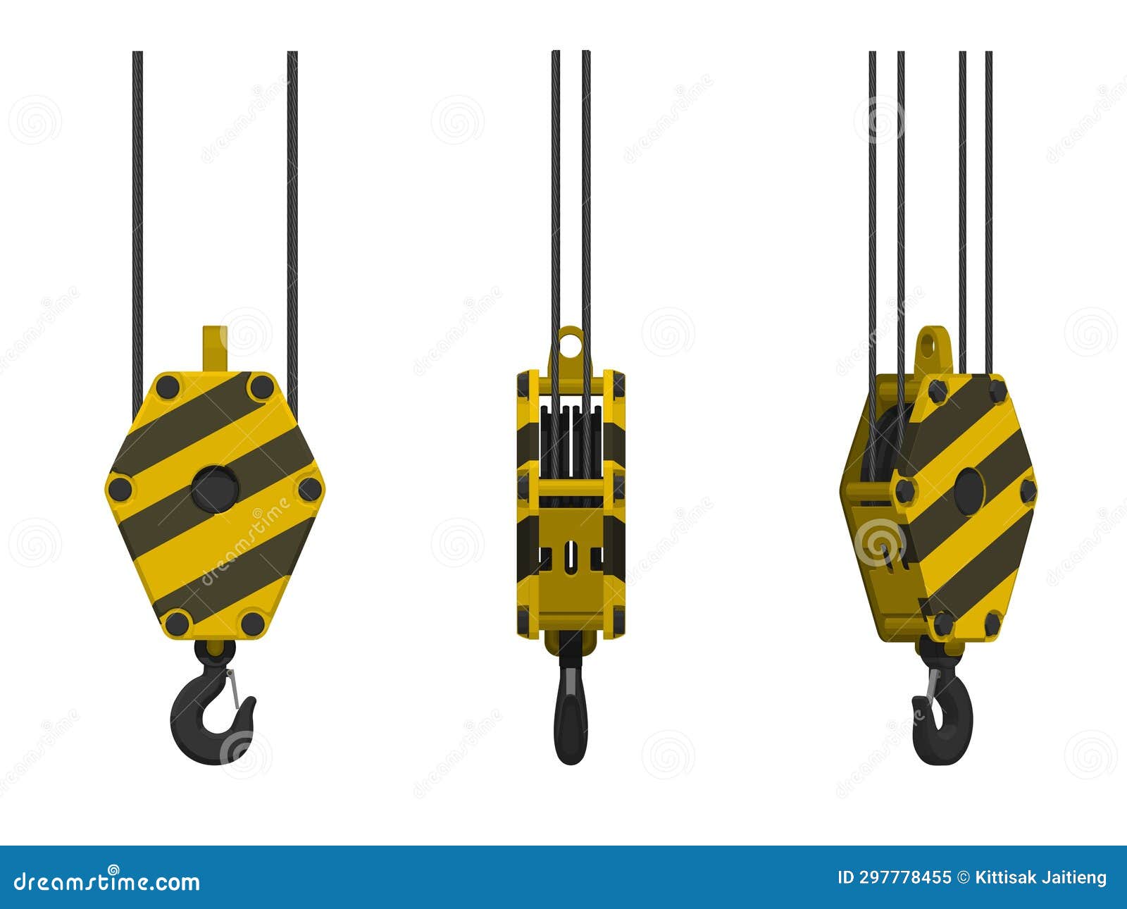 Isolated Crane Blocks on White Background Stock Vector - Illustration ...