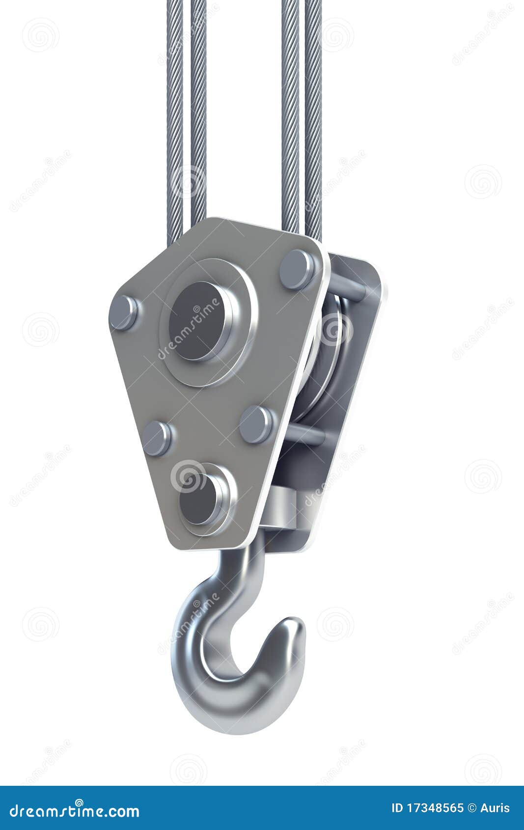 Isolated Crane Hook 3d Render Stock Illustration - Illustration of ...