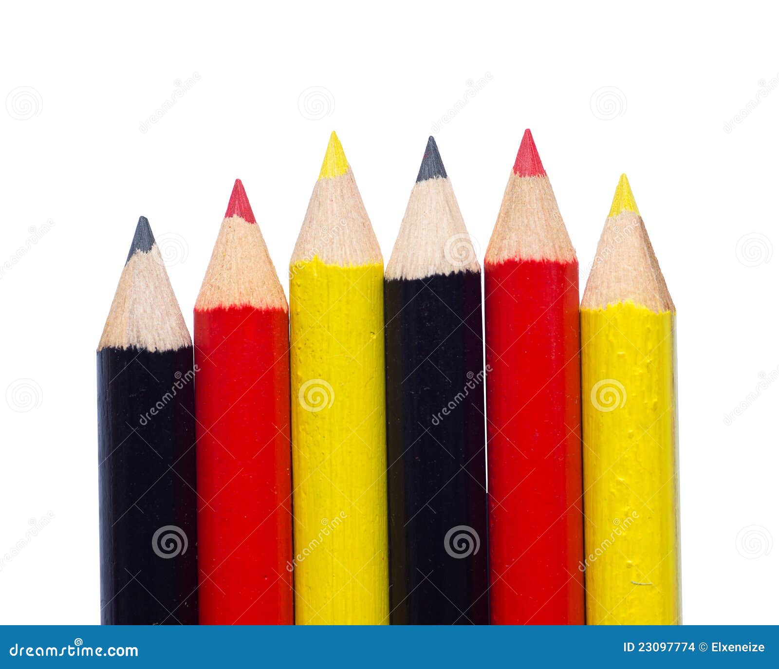 Isolated Crayons with German Colors Stock Photo - Image of stationery ...