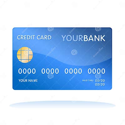 Isolated credit card stock vector. Illustration of currency - 14051350
