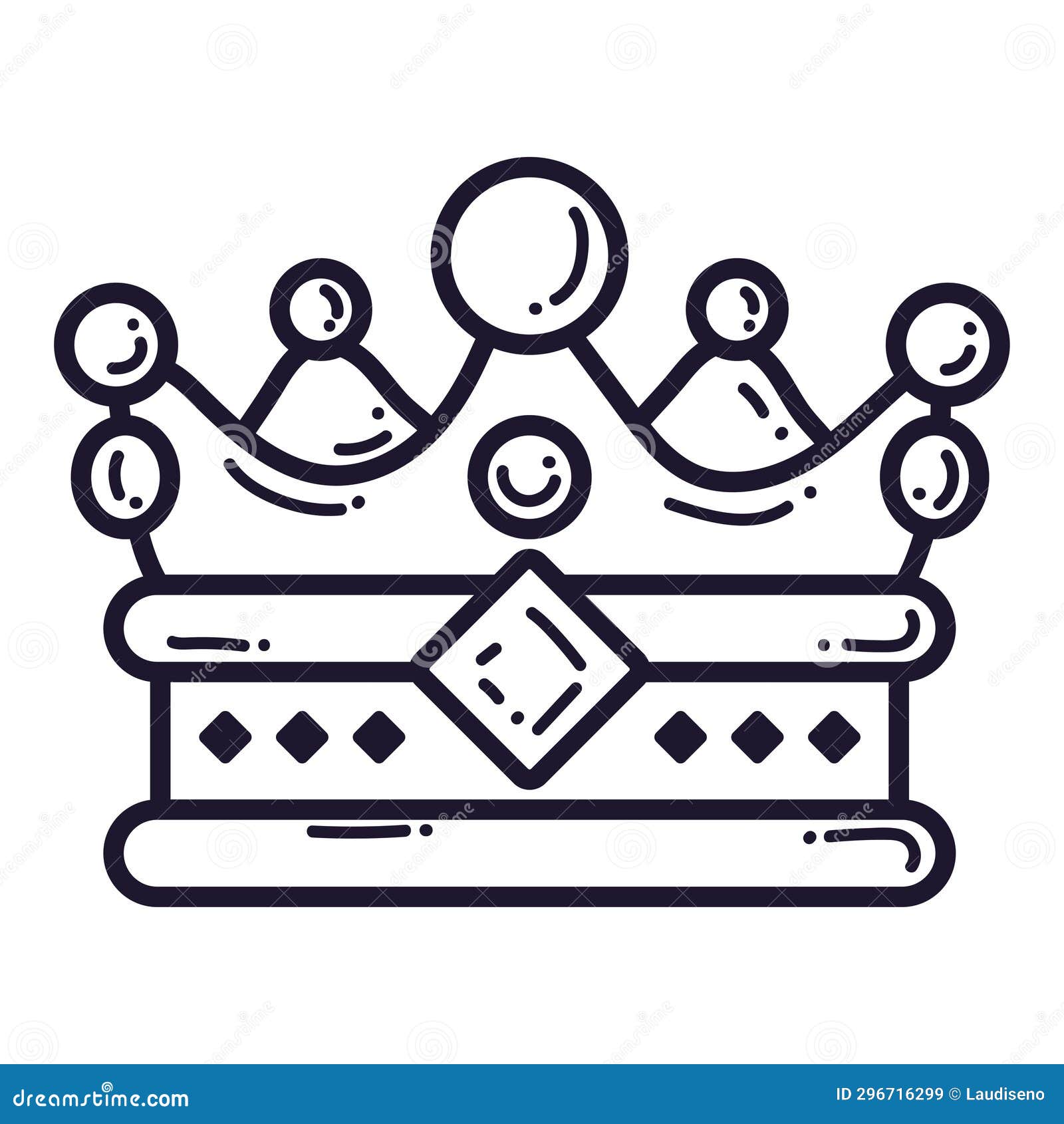 Isolated Crown Icon Royalty Icon Vector Stock Illustration ...