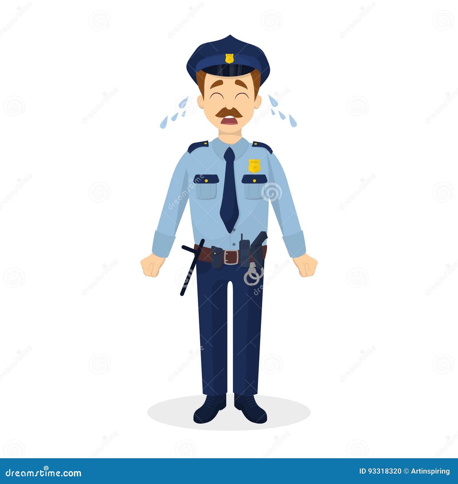 Isolated Crying Sad Emoticon. Isolated Emoticon. Cartoon Vector ...