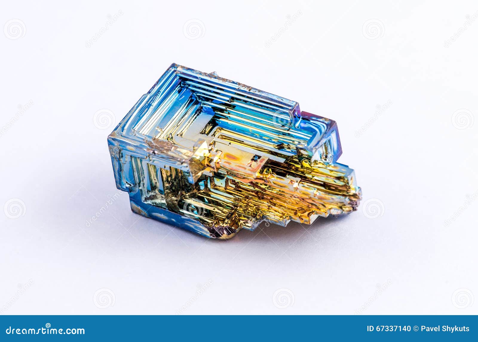 Isolated Crystalized Bismuth Stock Photo - Image of bismuth, element ...