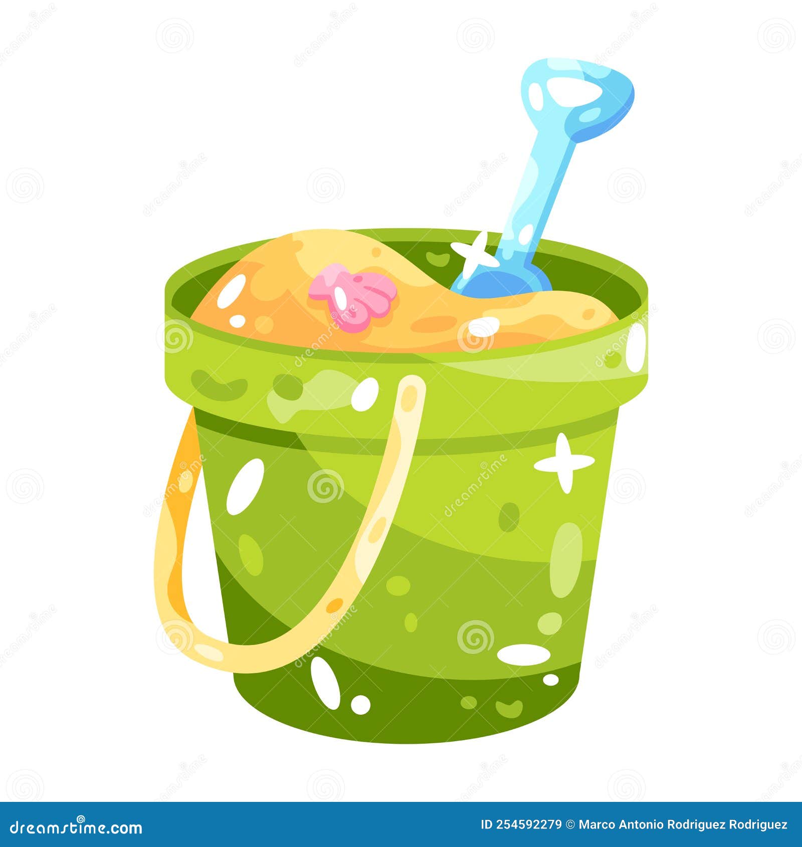 Isolated Cube Sand Bright Beach Vector Illustration Stock Vector ...