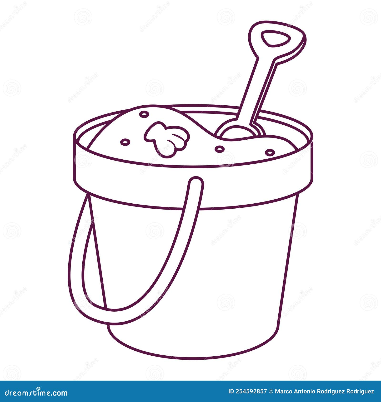 Isolated Cube Sand Draw Beach Vector Illustration Stock Vector ...