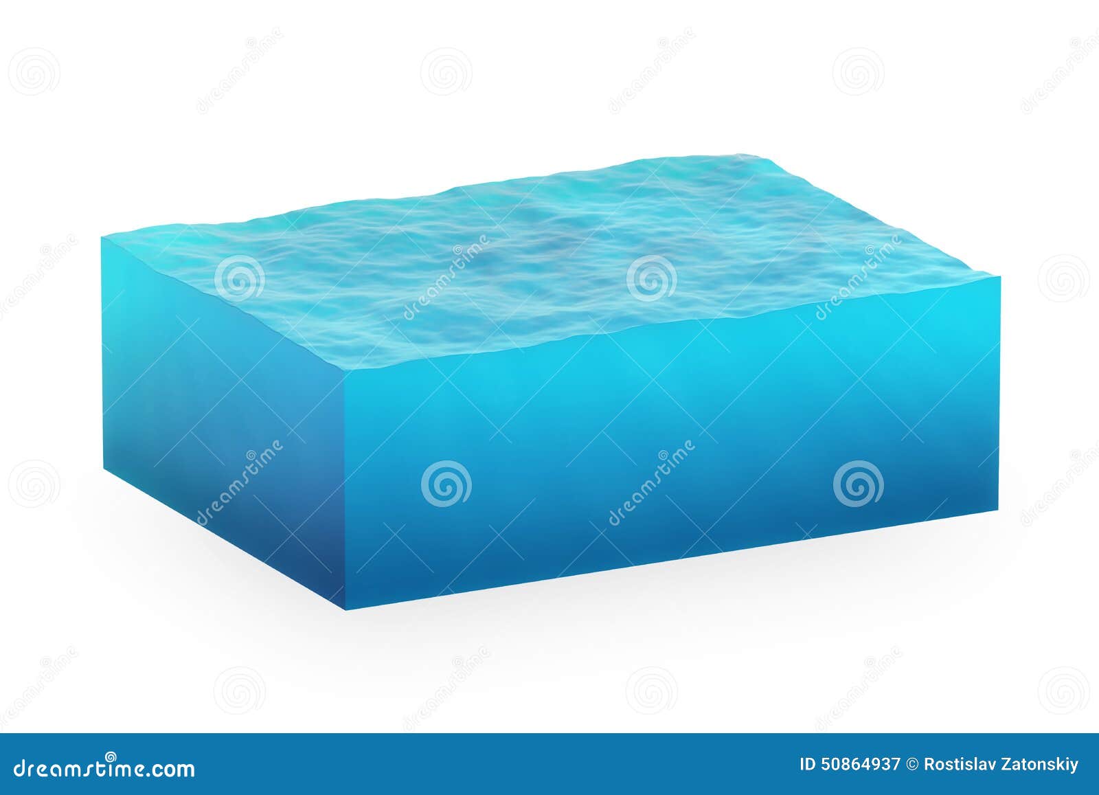 Isolated cube of water stock illustration. Illustration of blue - 50864937