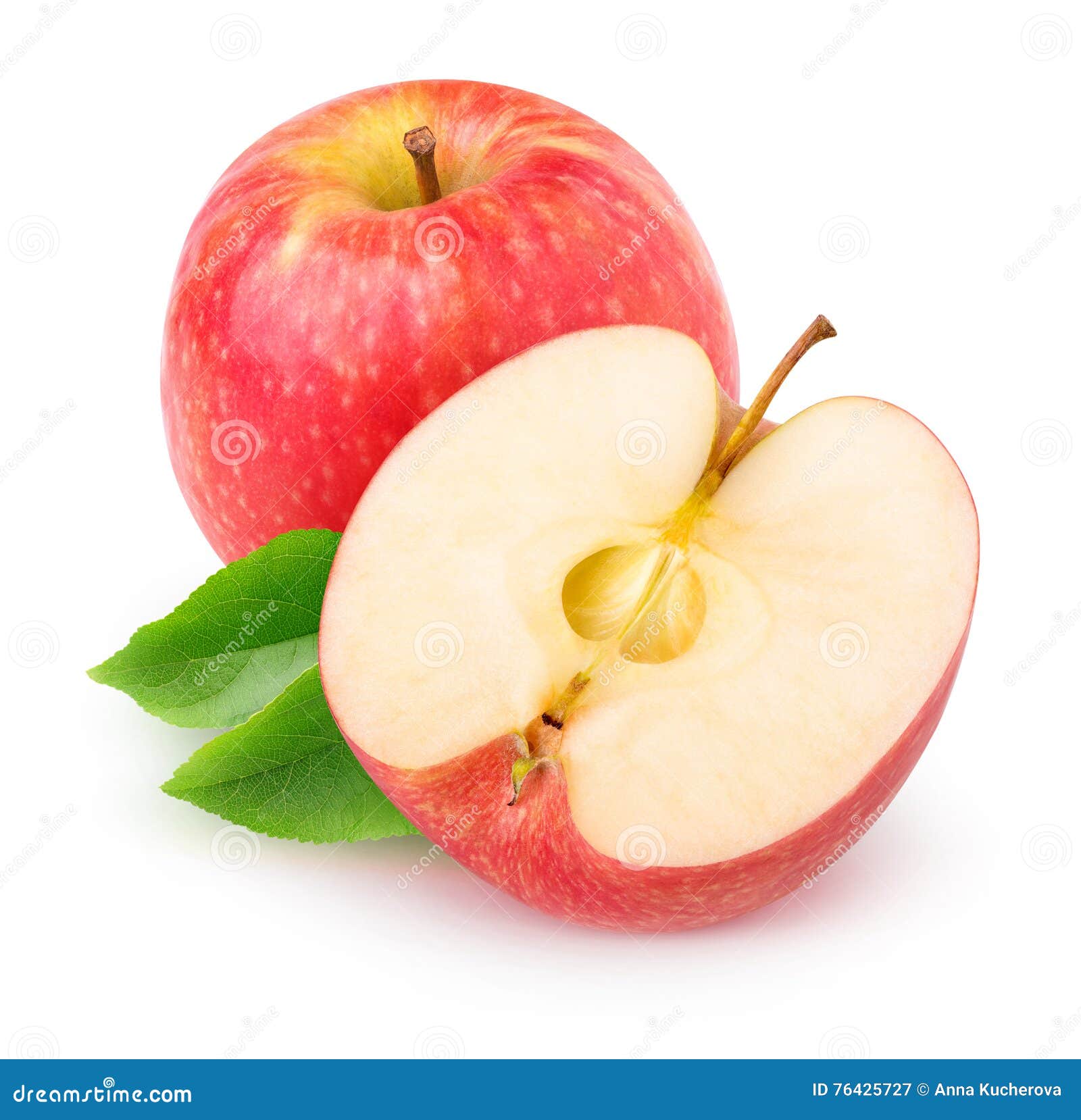 Cut Red Apple