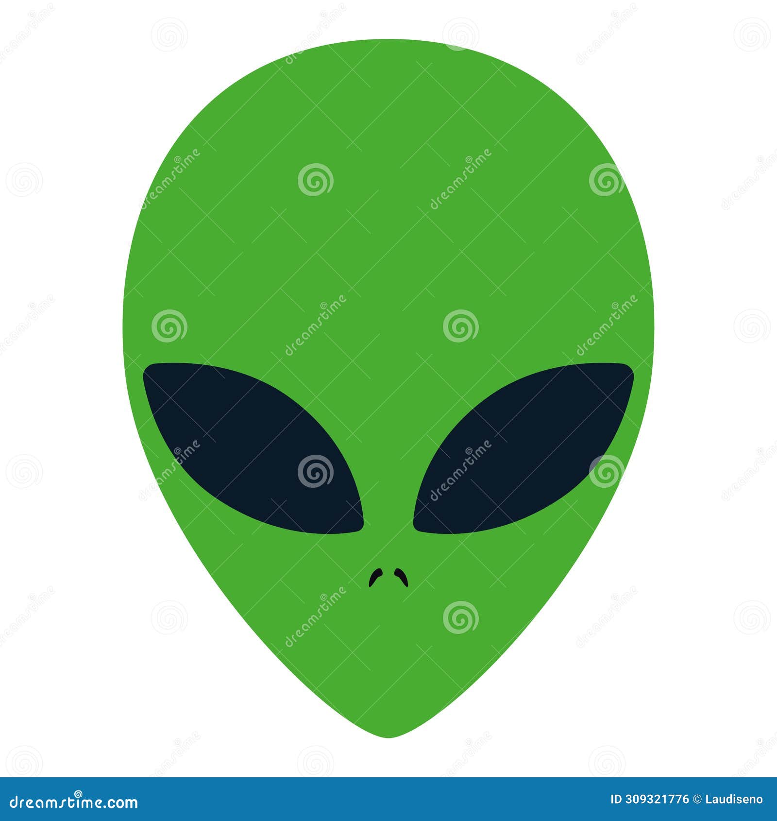 Isolated Cute Alien Avatar Vector Stock Vector - Illustration of alien ...