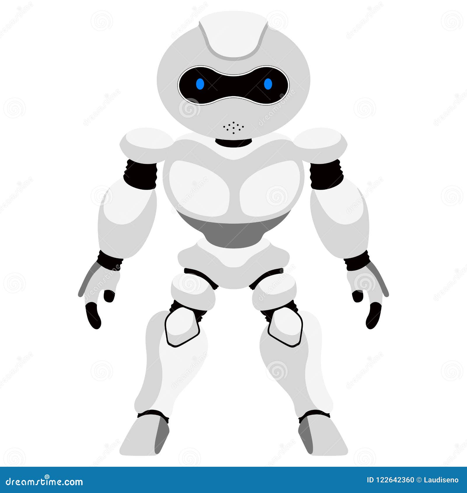 Isolated cute android icon stock vector. Illustration of artificial ...