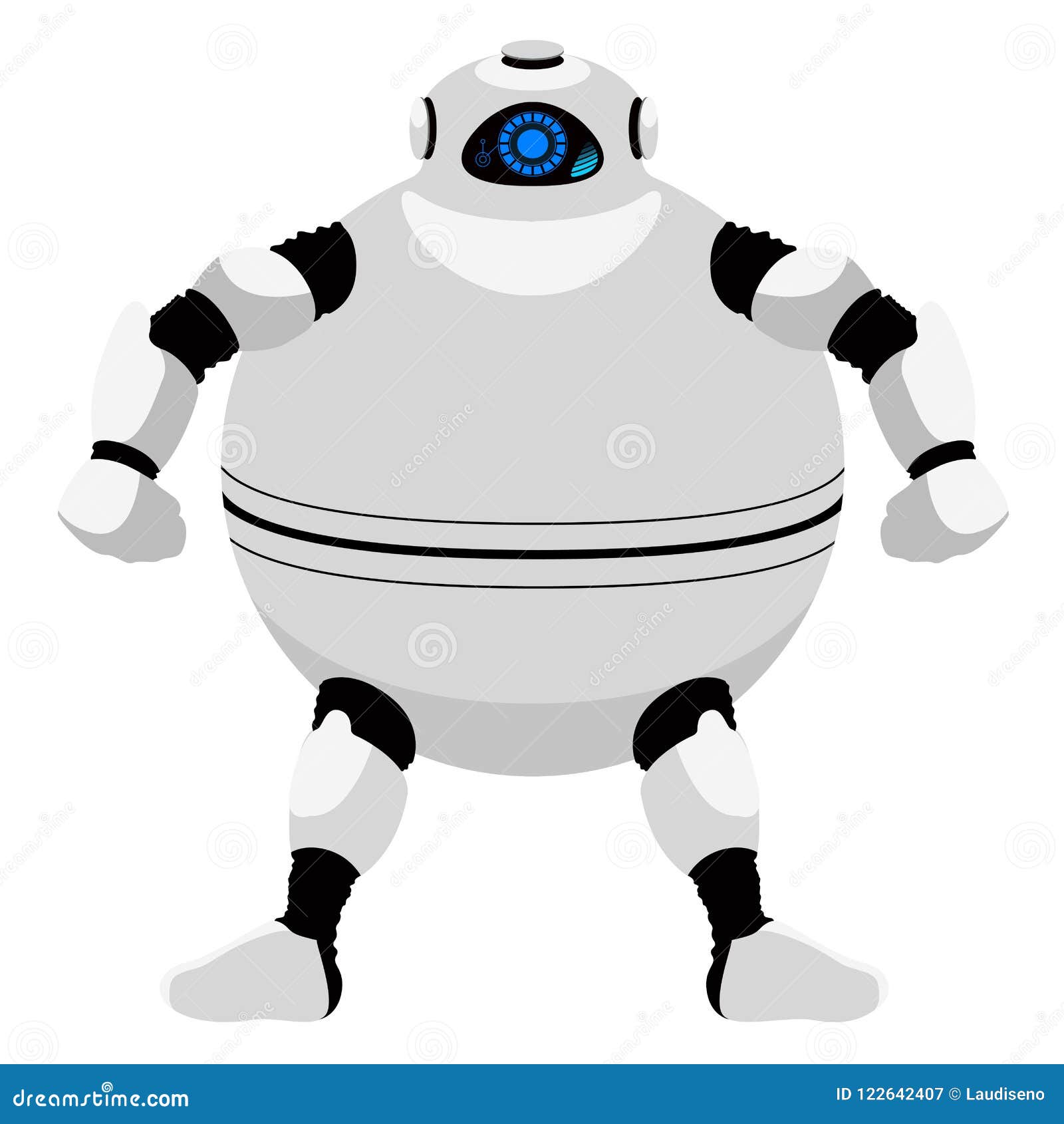 Isolated cute android icon stock vector. Illustration of intelligence ...