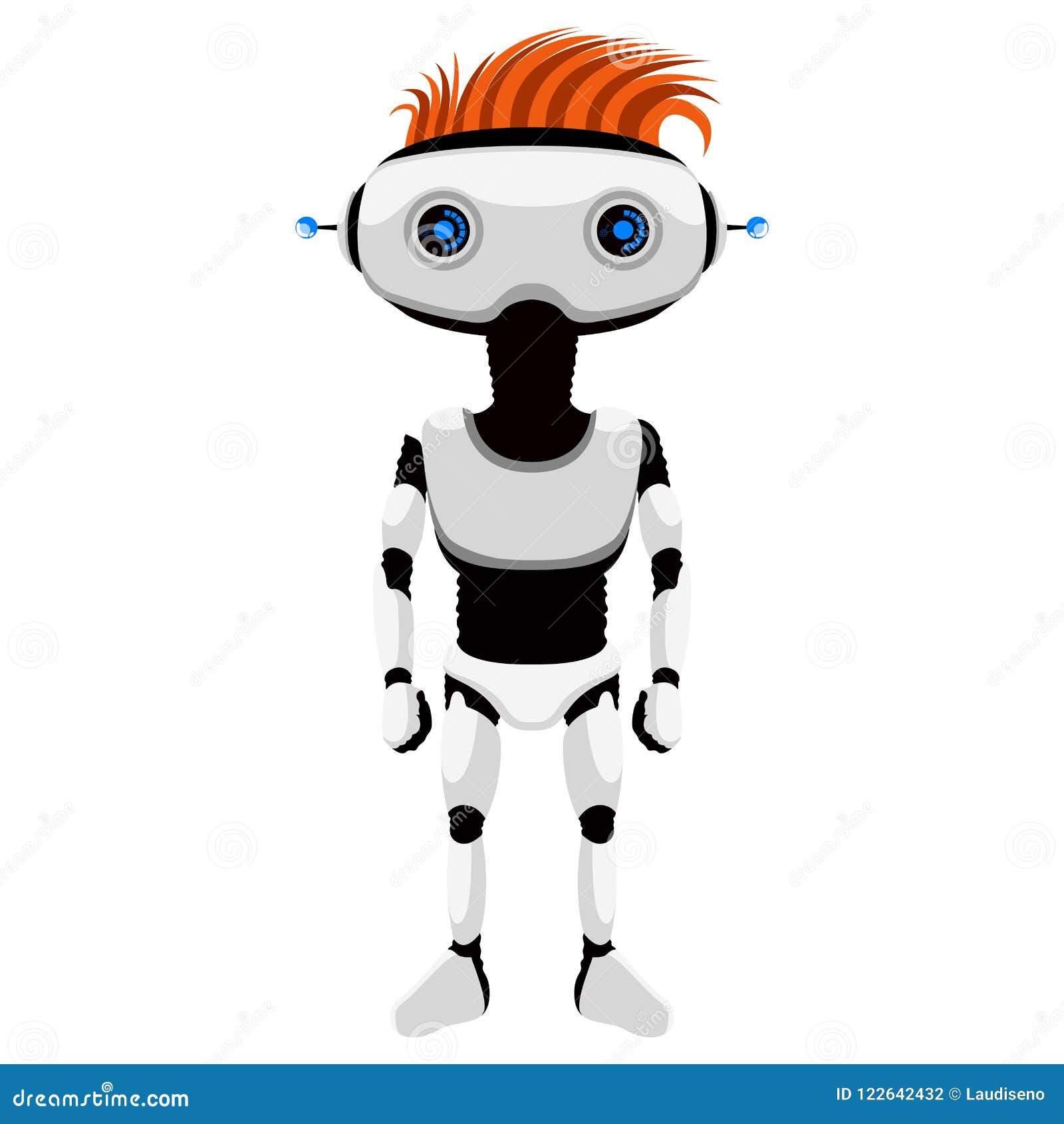 Isolated cute android icon stock vector. Illustration of icon - 122642432