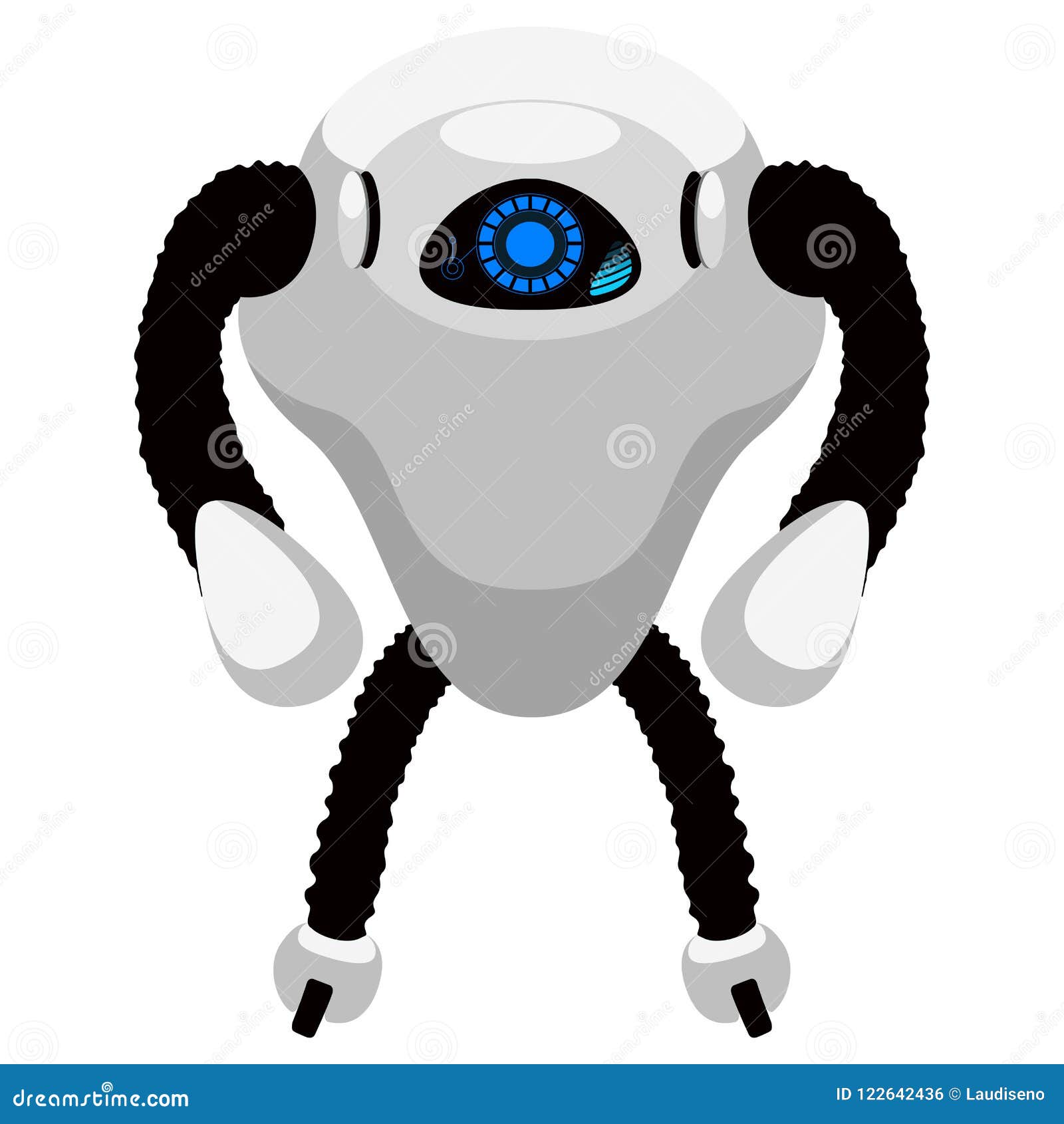 Isolated cute android icon stock vector. Illustration of robotic ...